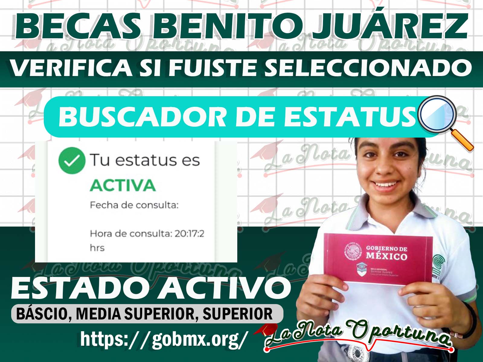 ¡Alumna y Alumno! Verifica si fuiste seleccionado en una de las Becas ...